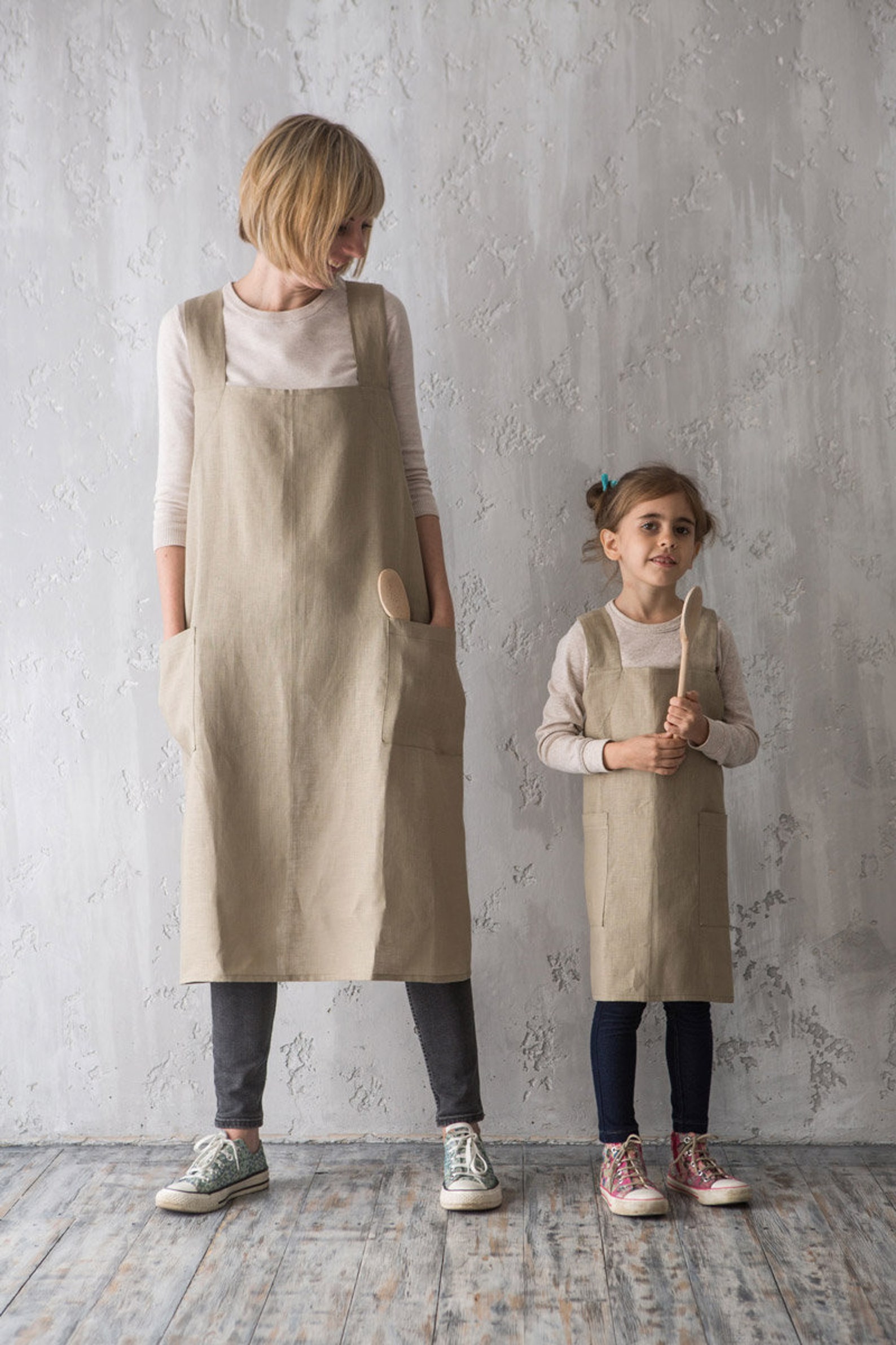 Pinafore Apron Apron for Women Linen Pinafore Linen Smock - Etsy UK