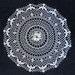 Handmade Crochet Cotton Doily With Doves White Color 17,5'' (44,5 Cm ...