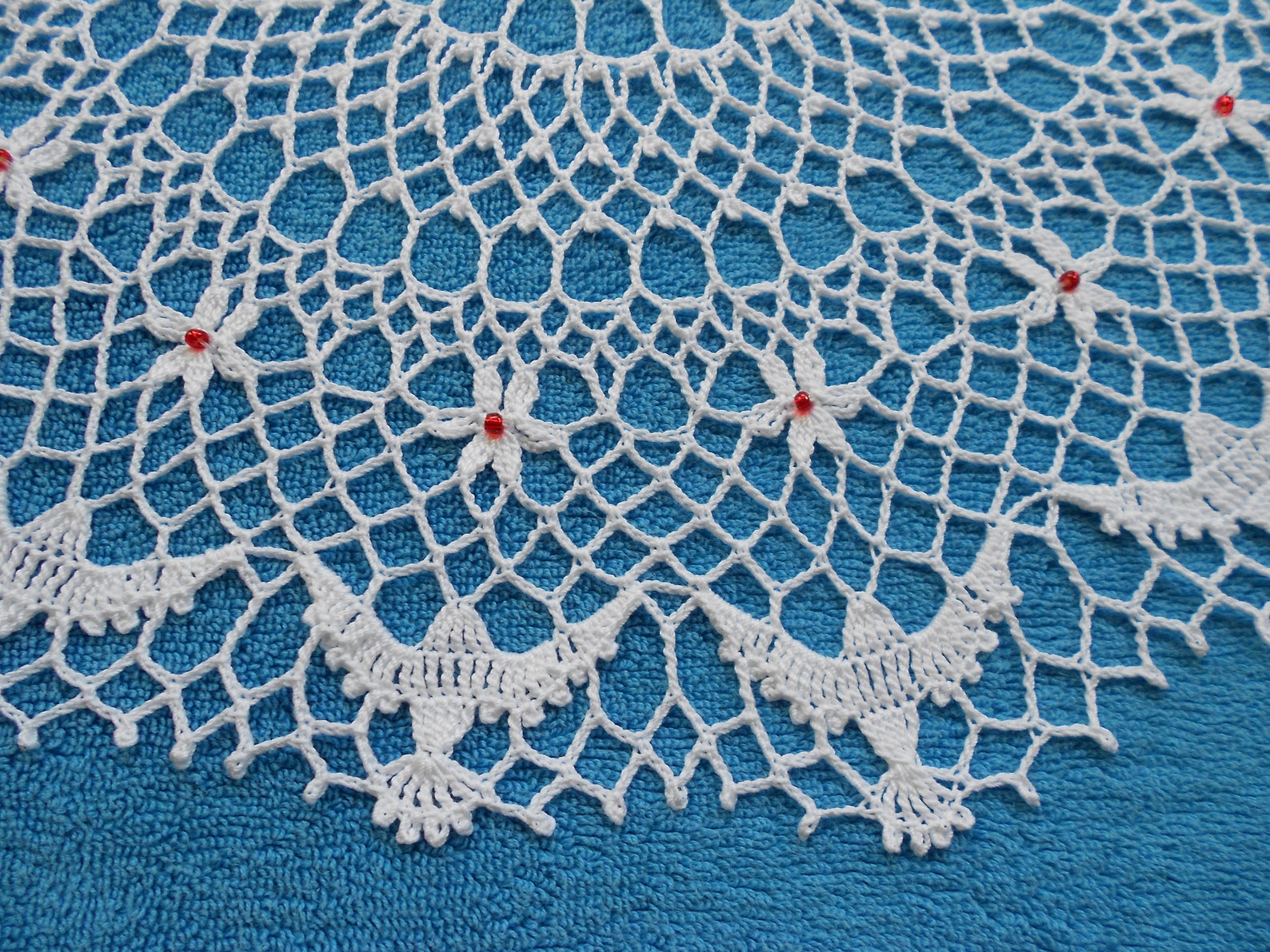 Handmade Crochet Cotton Doily With Doves White Color - Etsy
