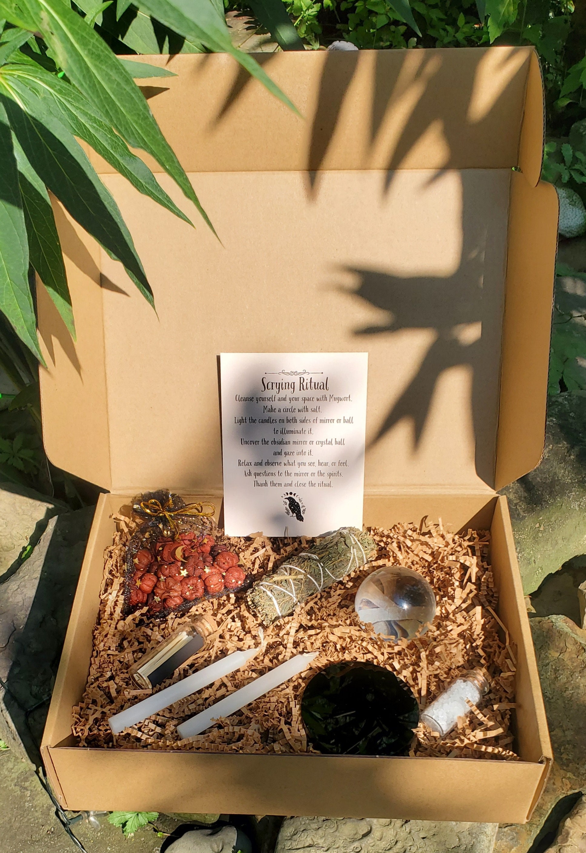 Scrying Divination Kit Samhain Scrying Kit Scrying Ritual Kit - Etsy