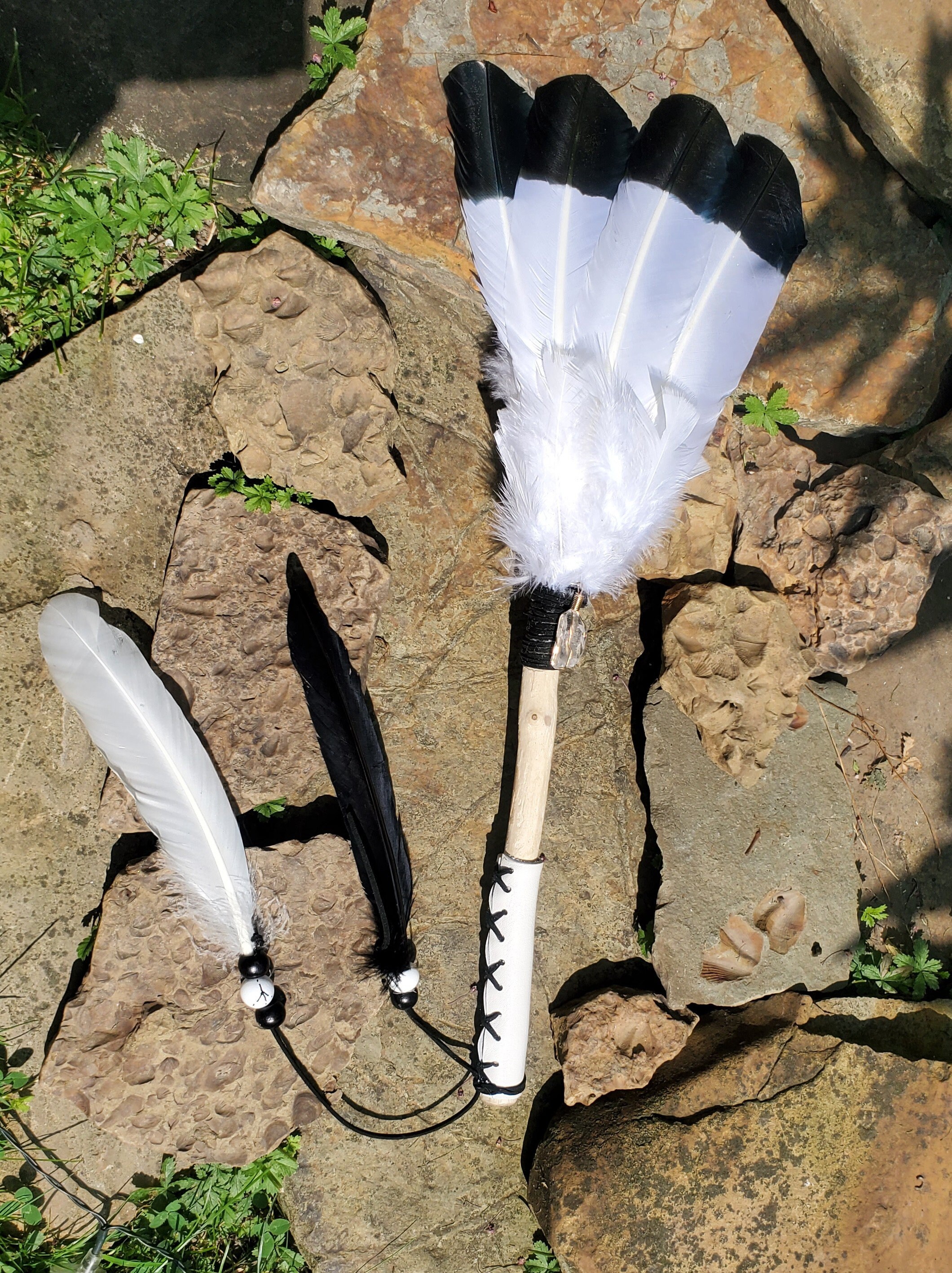 Smudge Fan | Feather Fan | Handheld Fan | Smoke Cleansing Feathers ...