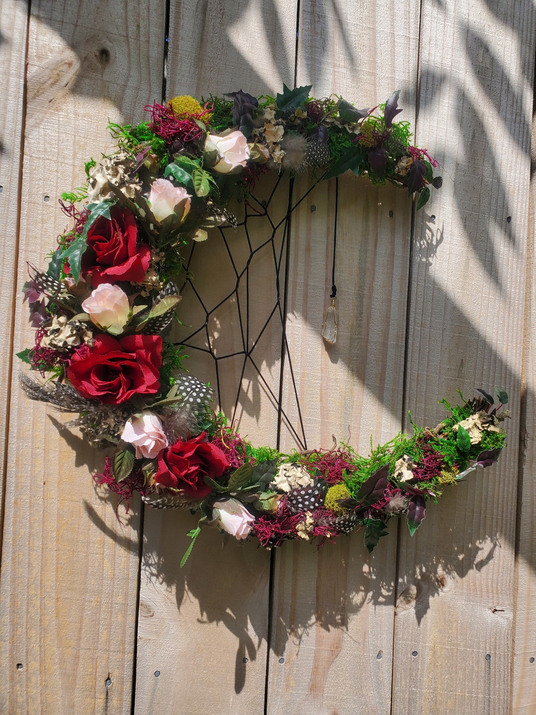 Crystal Crescent Moon Wreath - Etsy