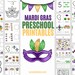 Mardi Gras Activity Pack: Preschool & Kindergarten Learning (PDF ...
