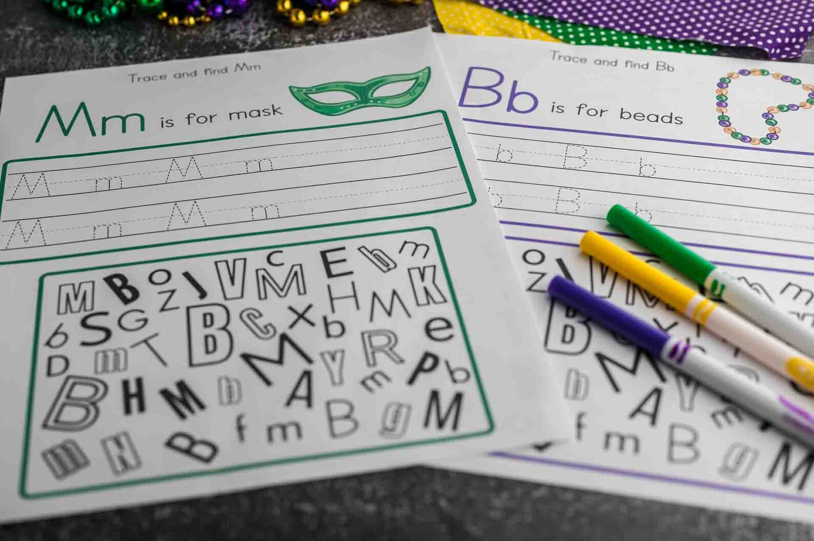 Mardi Gras Activity Pack: Preschool & Kindergarten Learning (PDF ...