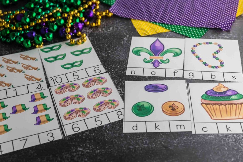 Mardi Gras Activity Pack: Preschool & Kindergarten Learning (PDF ...