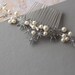 KATRINA // Silver Star Bridal Hair Comb Bridal Hair Vine Wedding Hair ...