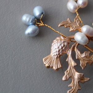 LUNA // Gold Blue Scottish Thistle Hair Pins for Bride Bridal Hair Pin ...