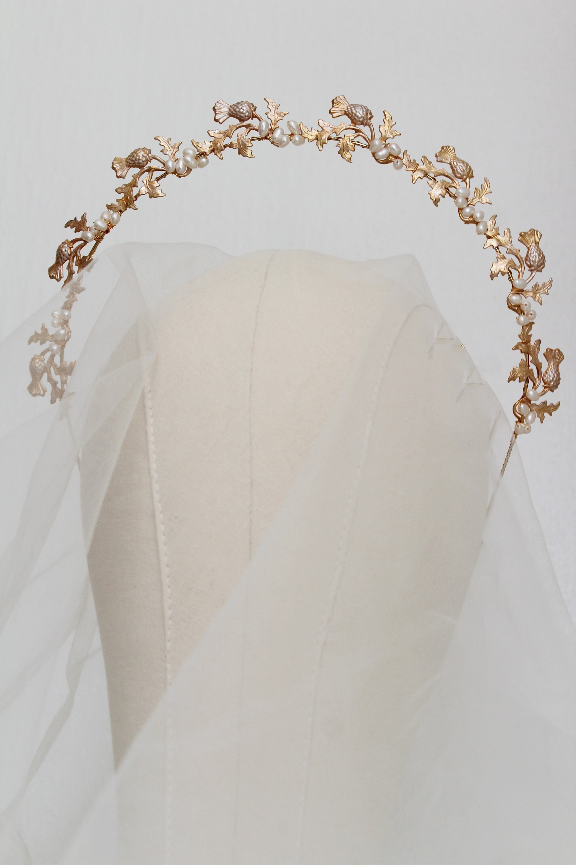LUNA // Gold Blue Scottish Thistle Hair Pins for Bride Bridal Hair Pin ...