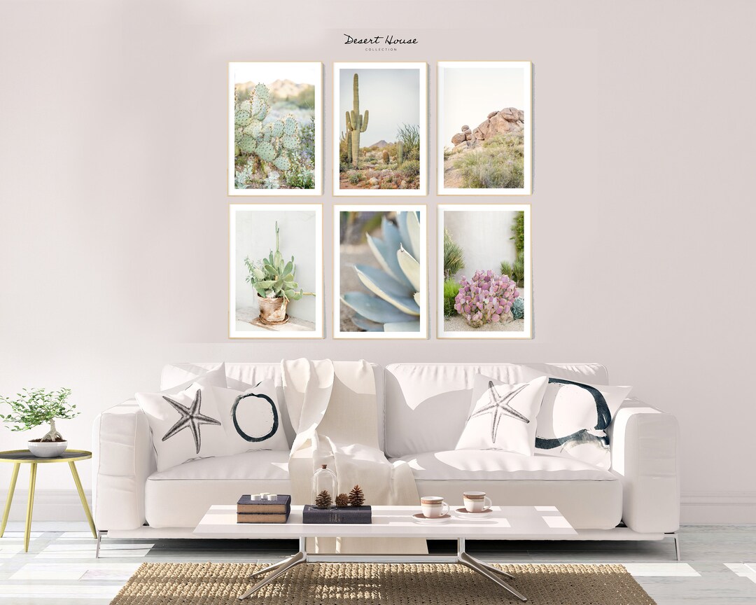 Desert Cactus Photos - Set of Six Prints | Cacti Desert Poster | Wall ...