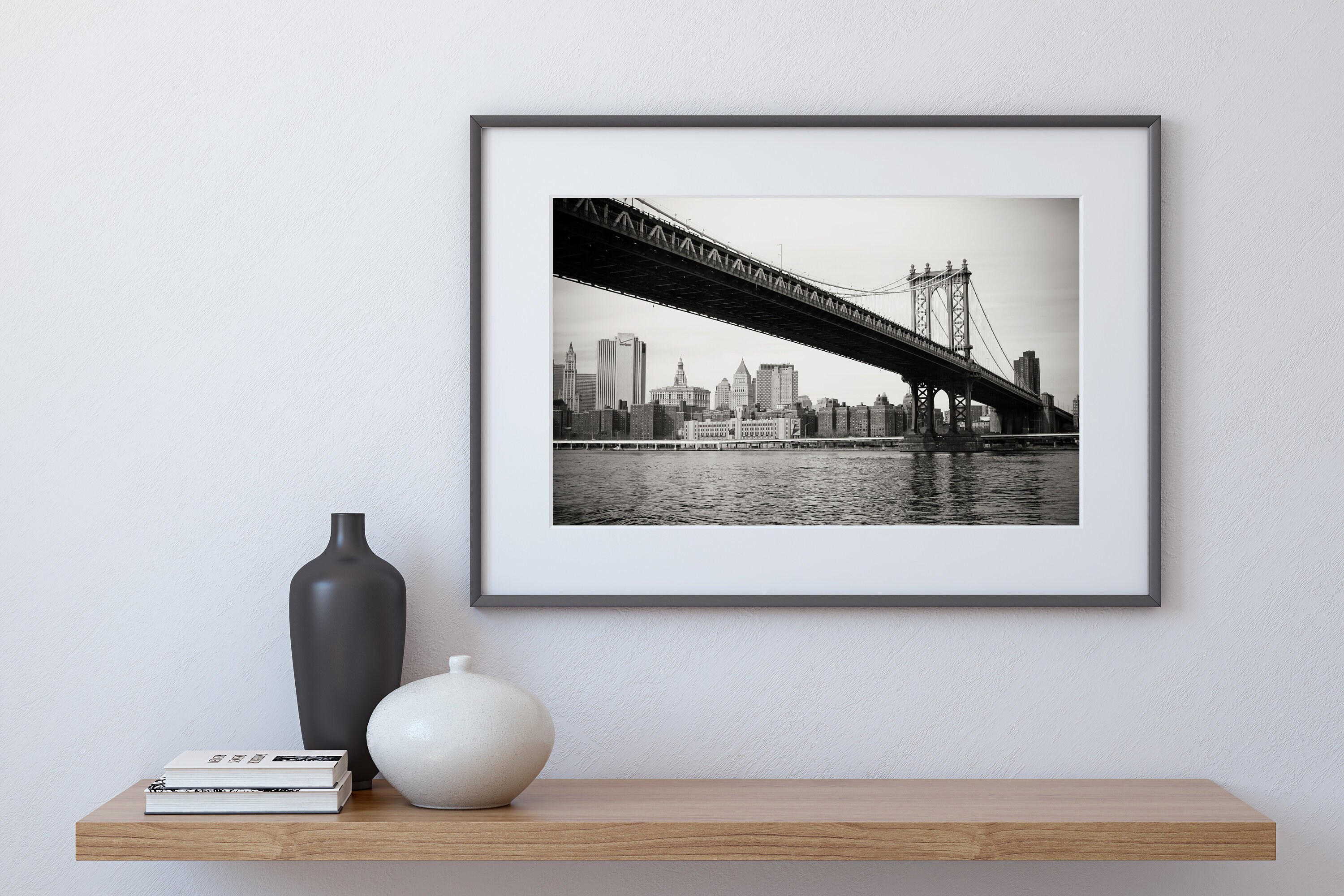 Brooklyn Bridge Print, New York City Art, Horizontal Wall Art ...