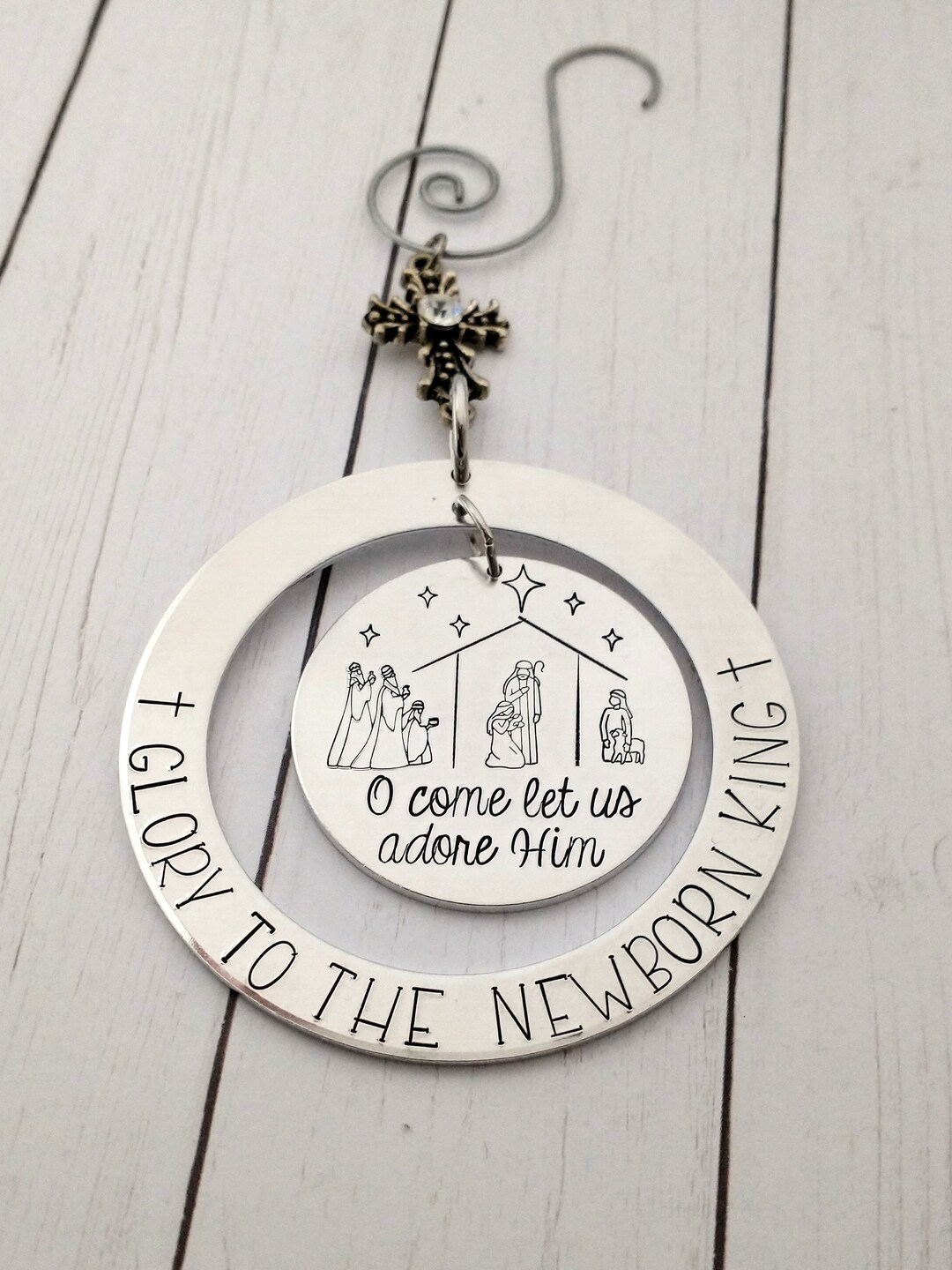 O Come Let Us Adore Him Ornament - Jesus Christ - Christmas - Glory to ...