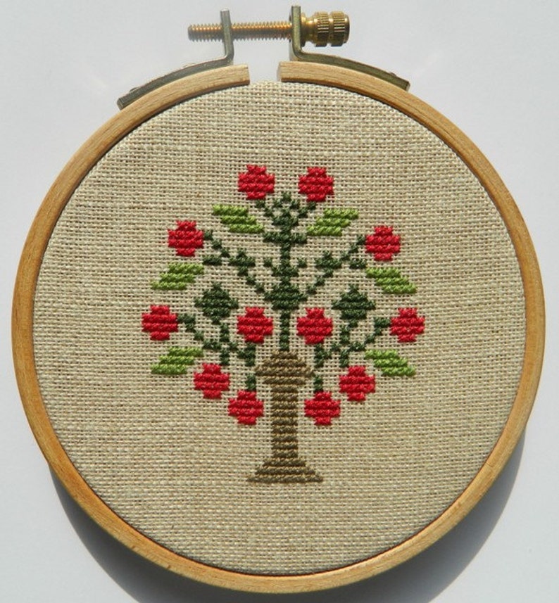 Antique Apple Tree - Instant Download PDF Cross Stitch Pattern - Etsy