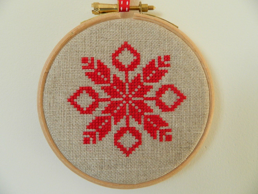 Scandinavian Snowflake Instant Download PDF Cross Stitch Pattern - Etsy