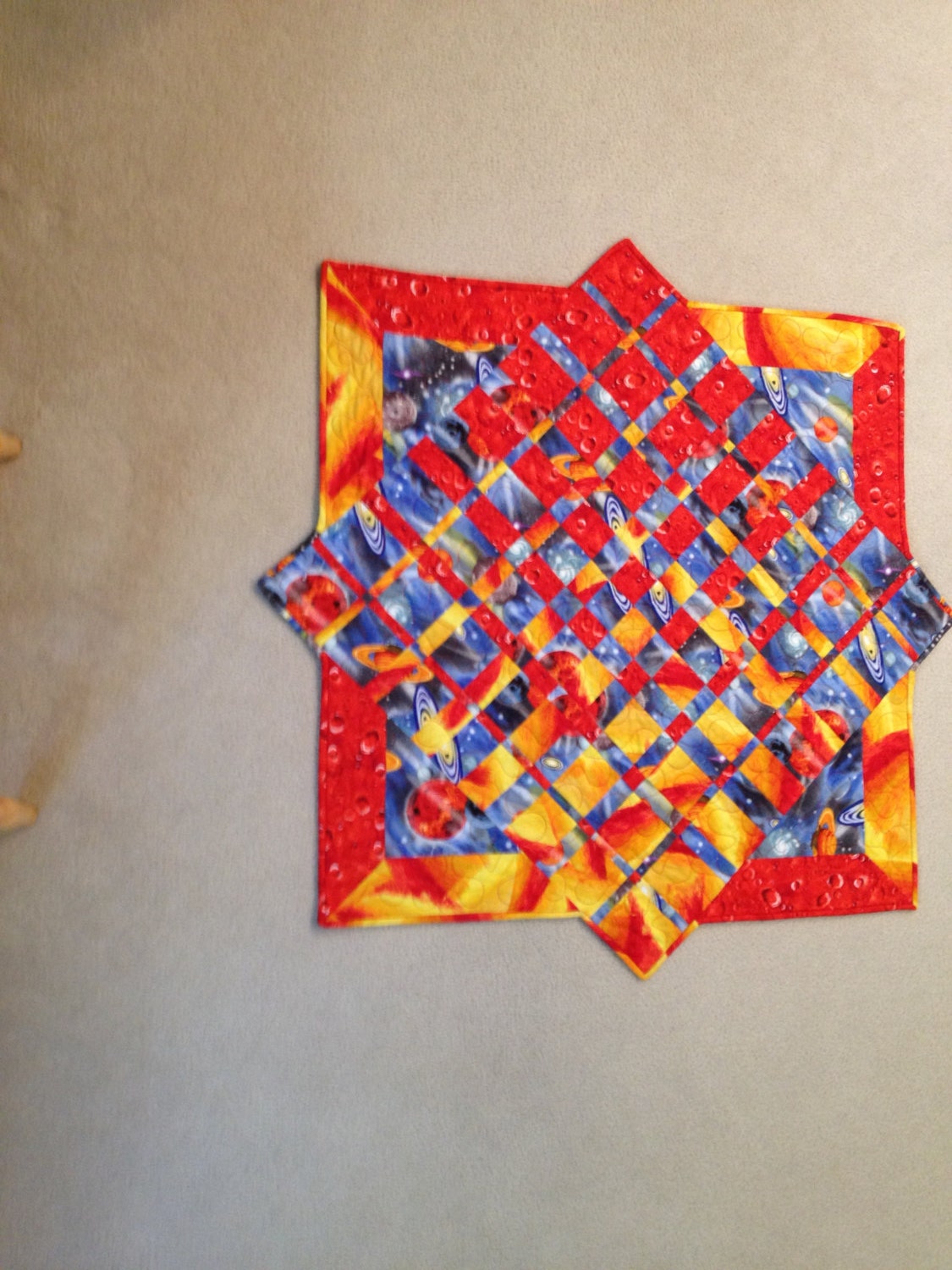 Of Comets and Sunbursts Quilted Wall Hanging - Etsy