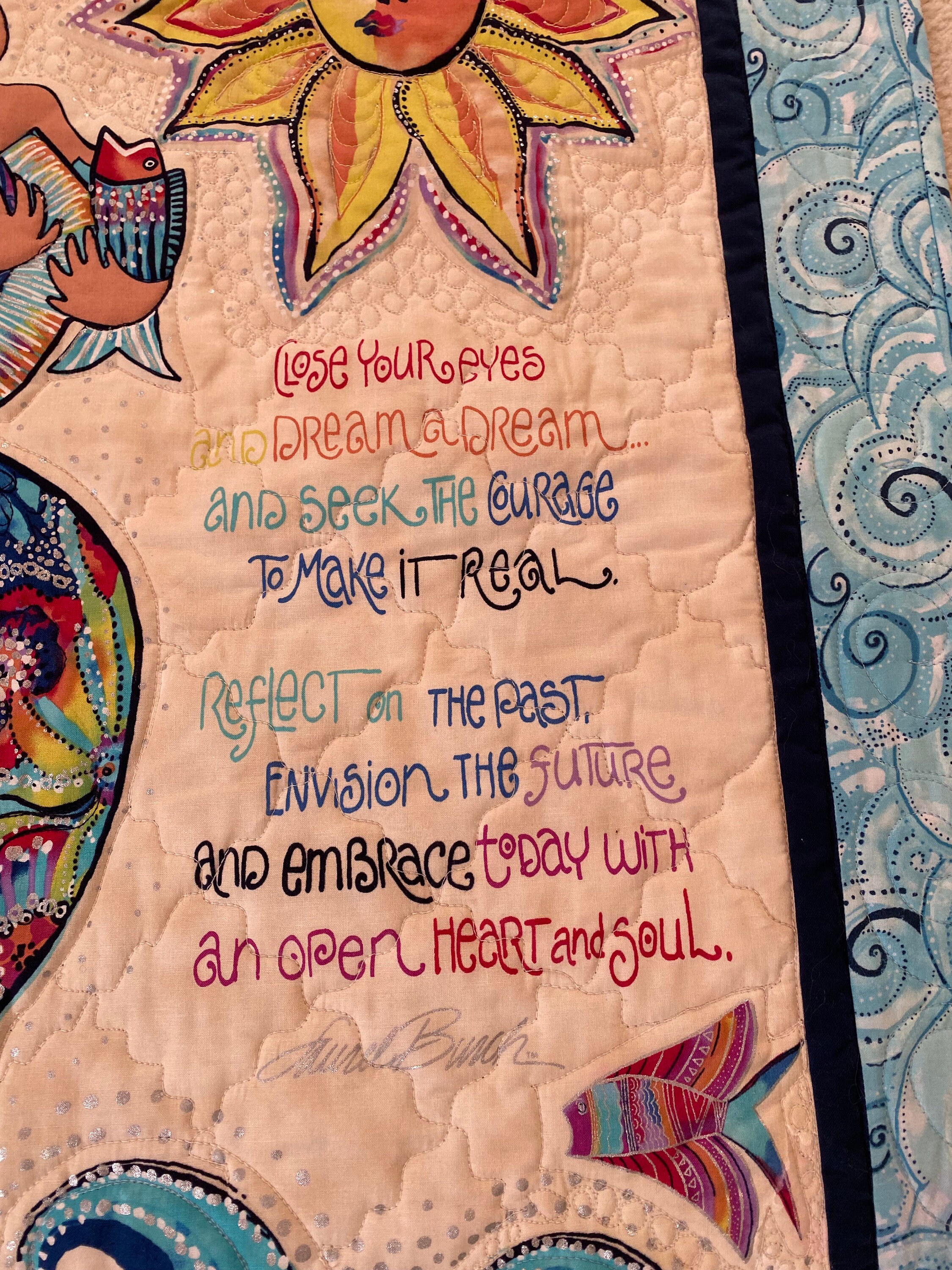 Whimsical Mermaid Wall Hanging - Laurel Burch Fabrics - Etsy