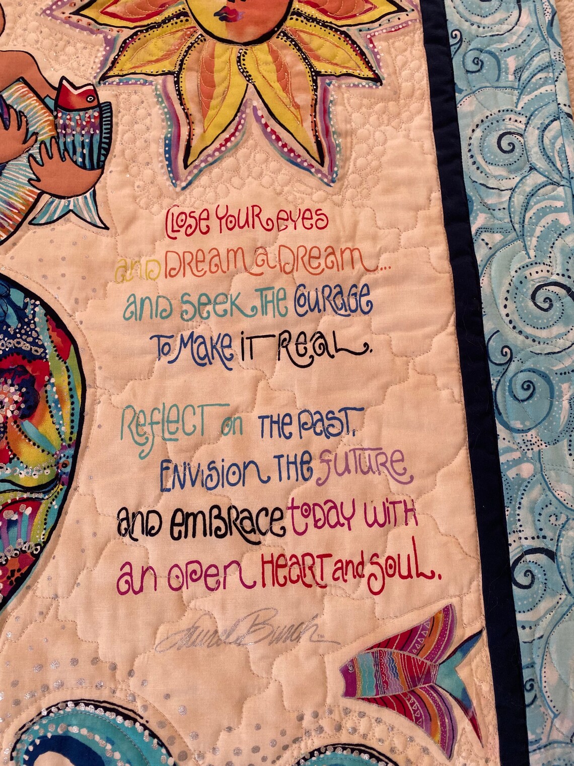 Whimsical Mermaid Wall Hanging - Laurel Burch Fabrics - Etsy