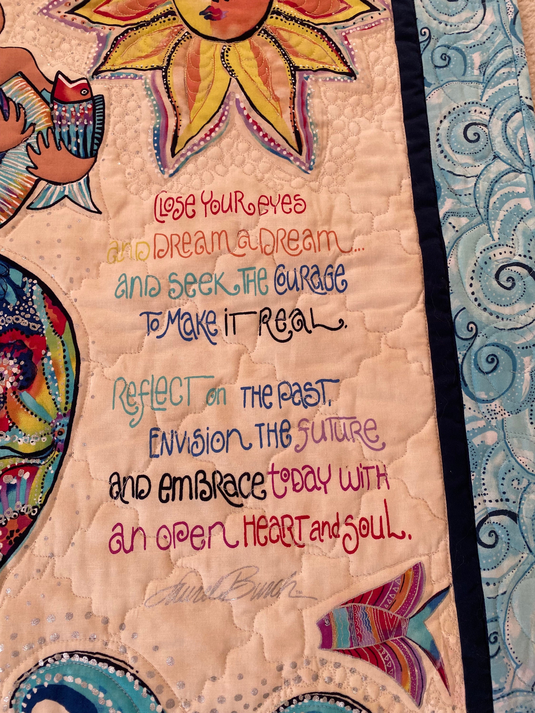 Whimsical Mermaid Wall Hanging - Laurel Burch Fabrics - Etsy