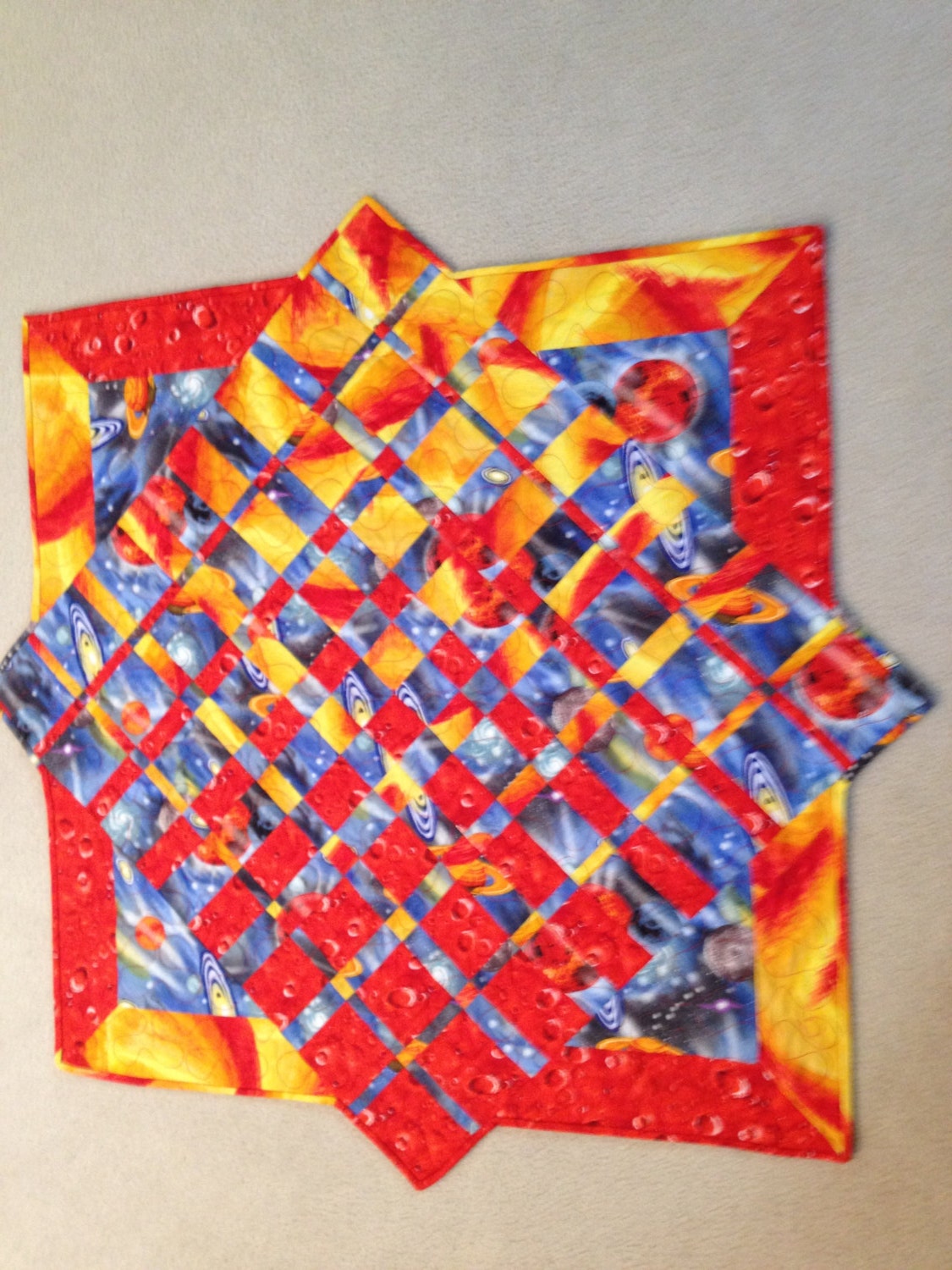 Of Comets and Sunbursts Quilted Wall Hanging - Etsy