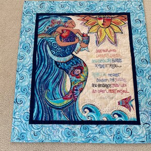 Whimsical Mermaid Wall Hanging - Laurel Burch Fabrics - Etsy