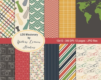 LDS Missionary Digital Scrapbooking Kit diligently - Etsy