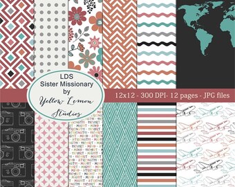 LDS Missionary Digital Scrapbooking Kit diligently - Etsy