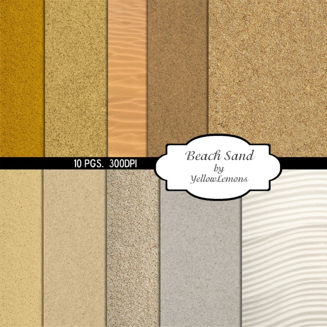 INSTANT DOWNLOAD Beach, Sand, and Surf Background Digital Scrapbooking ...