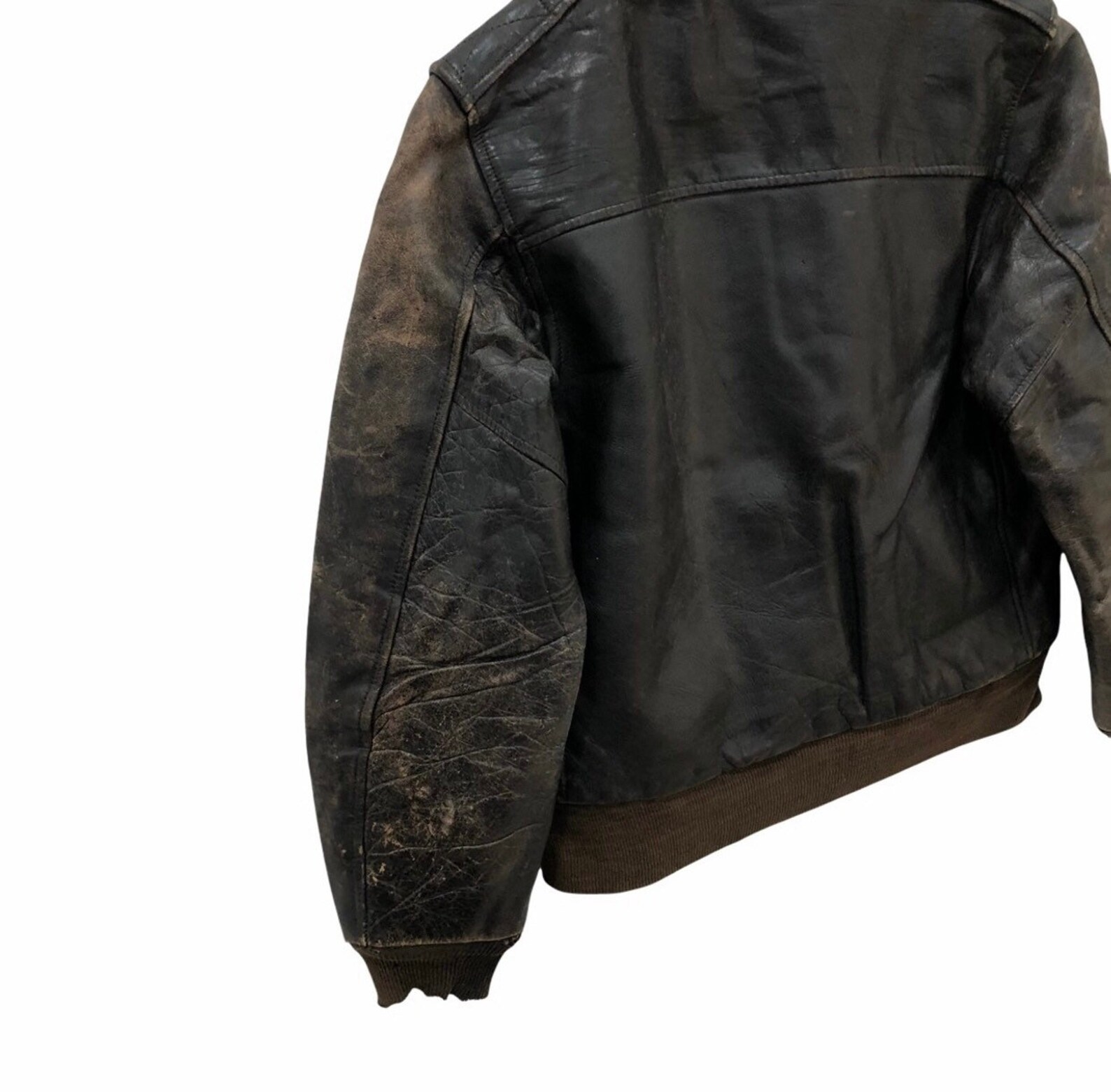 Vintage 50s Steerhide Leather Jacket Cafe Racer Punk Conmatic Zipper - Etsy