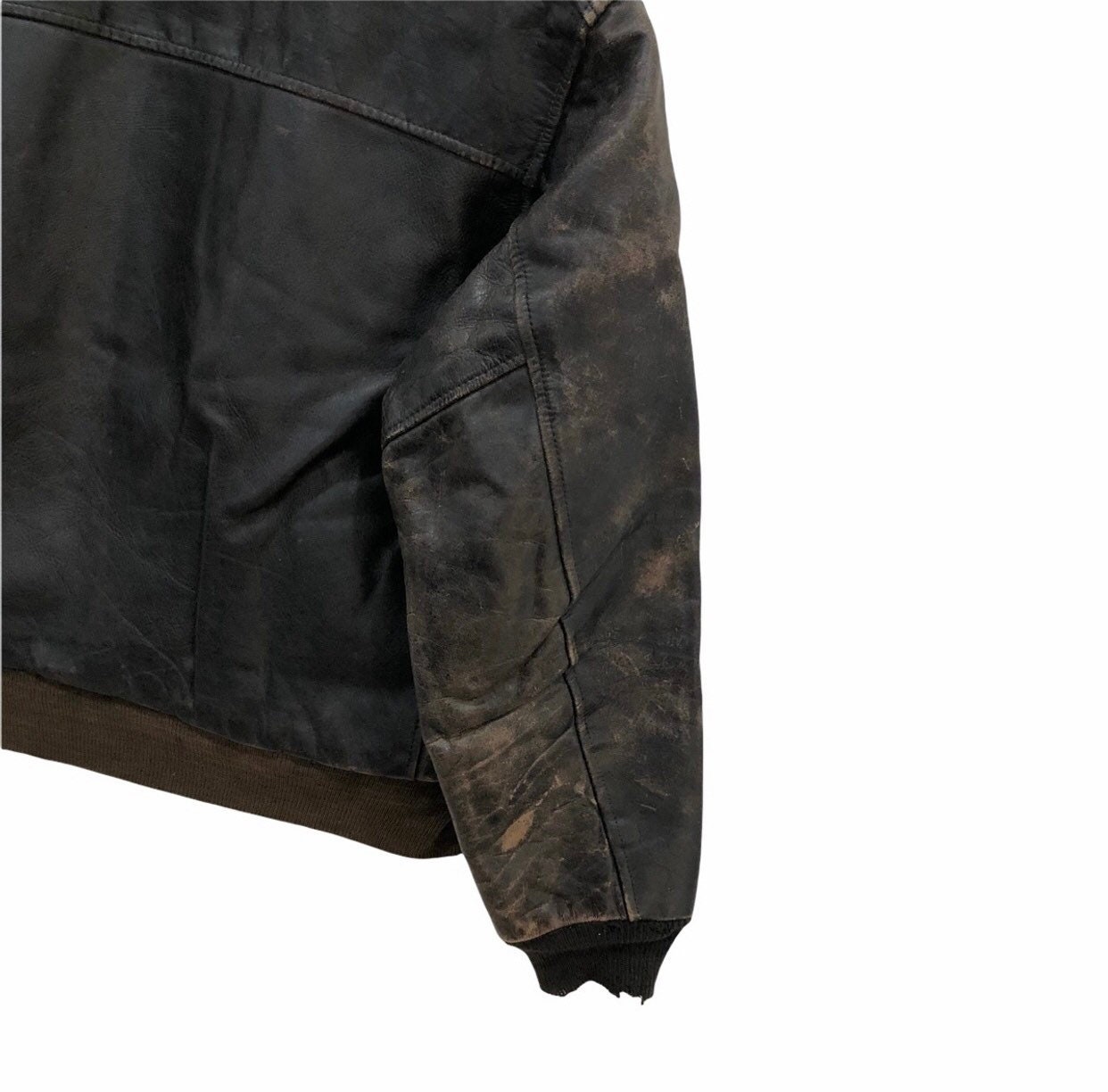Vintage 50s Steerhide Leather Jacket Cafe Racer Punk Conmatic Zipper - Etsy