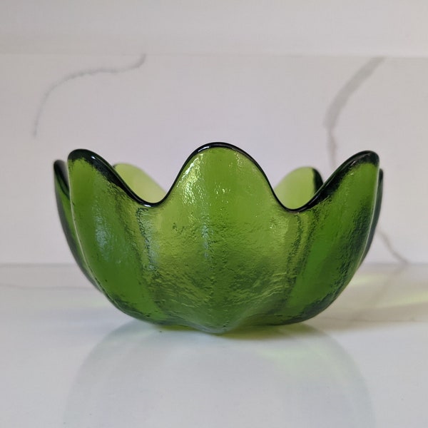 Blenko Green Bowl - Etsy