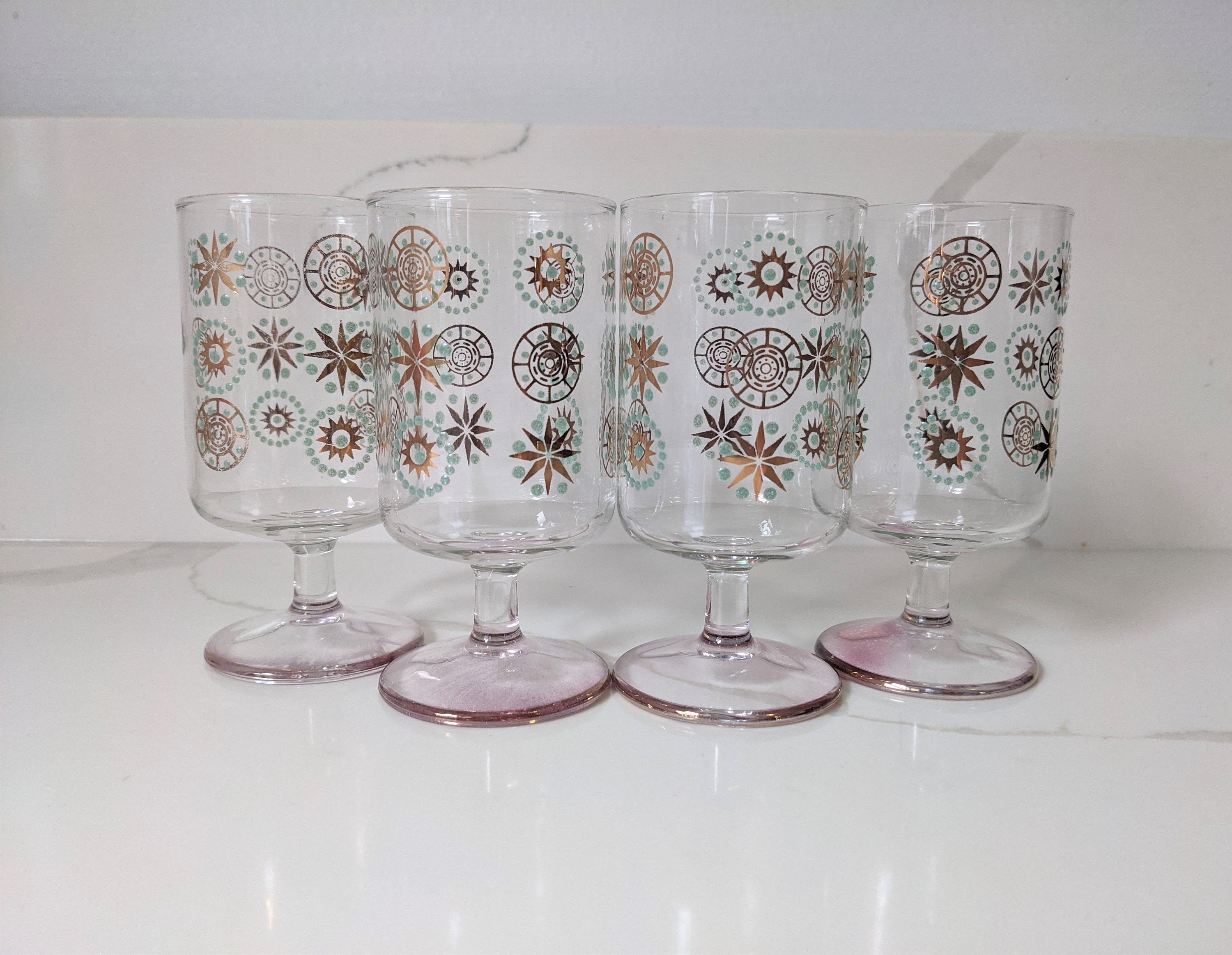Dorothy Thorpe Glama Glass / Sinclair Glama Glass / Atomic Star Glasses ...