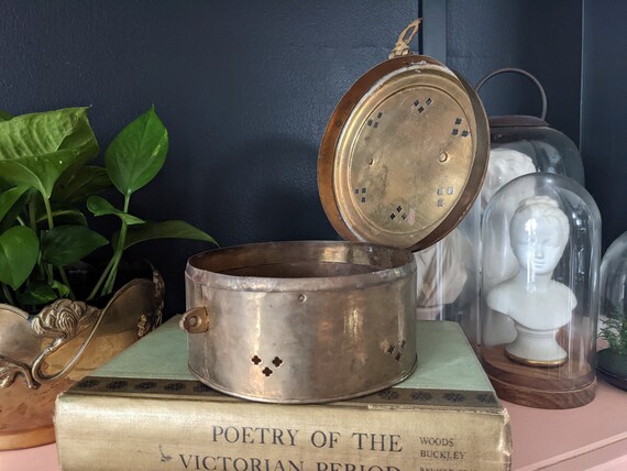 Vintage Brass Box / Vintage Brass / Brass Box And Lid… - Gem