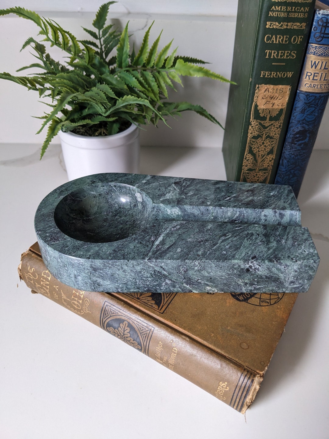 Green Marble Pipe/ Cigar Holder / Stoneware Cigar Holder / Green Marble ...