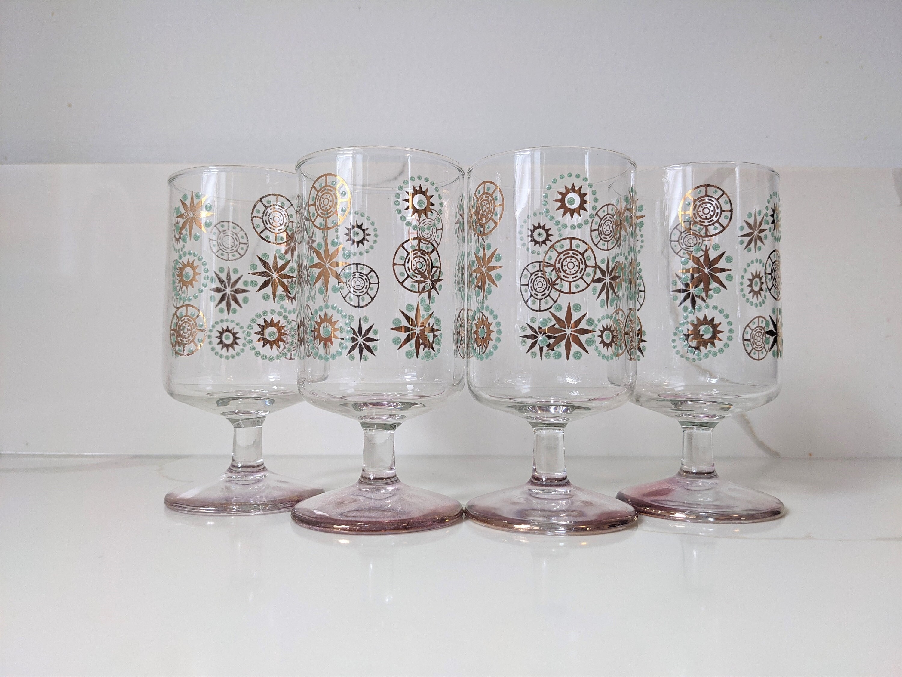 Dorothy Thorpe Glama Glass / Sinclair Glama Glass / Atomic Star Glasses ...