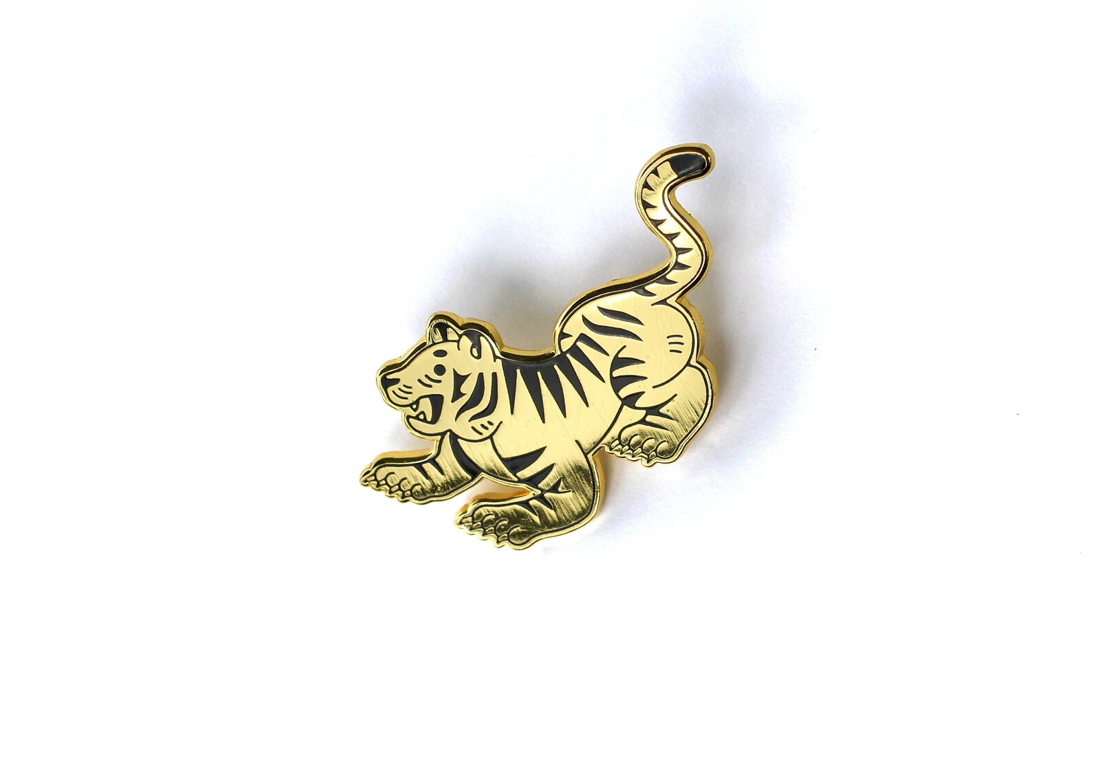 Gold Tiger Hard Enamel Pin Limited Edition - Etsy