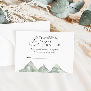 Mountain Welcome Sign, Editable Template, Bridal or Baby Shower ...