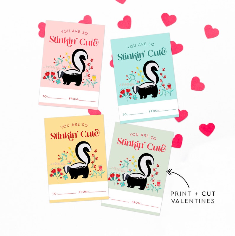 Yeti Valentines Print Cut Classroom Valentines | Etsy