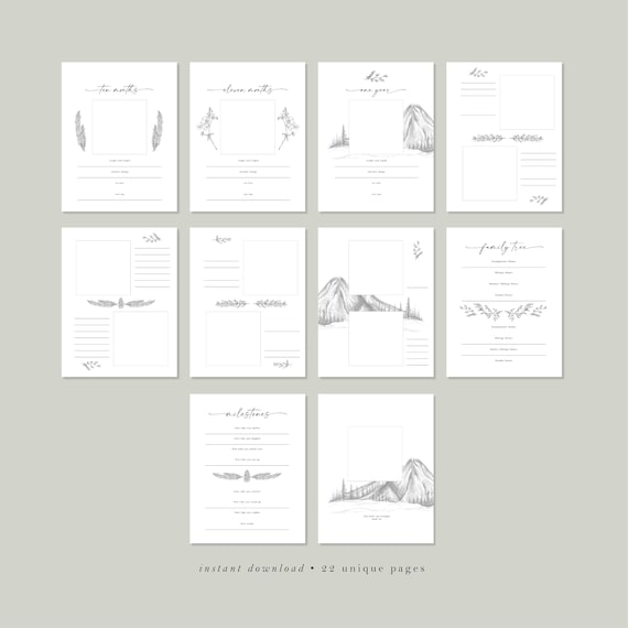 Diy Baby Book Template