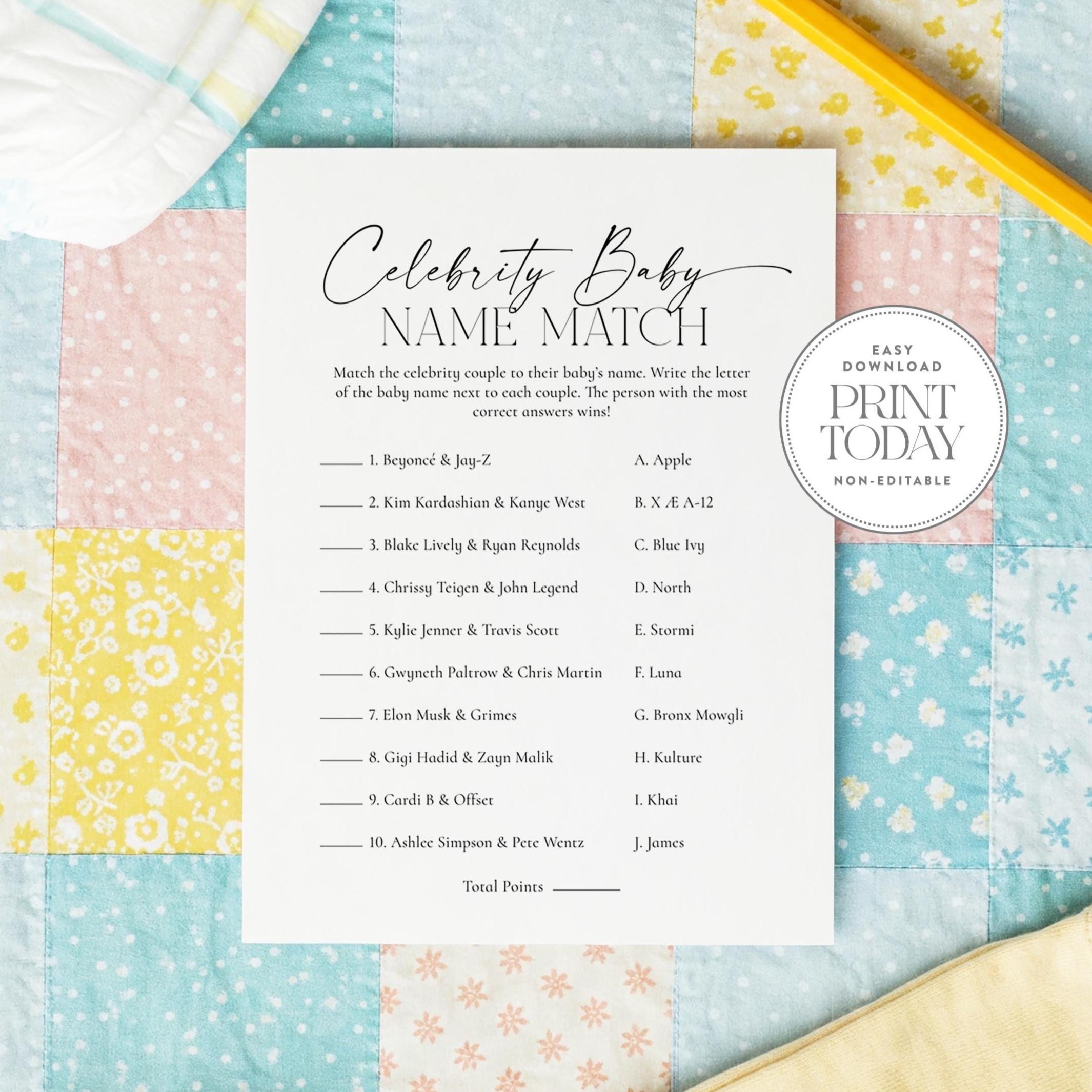 What's in Your Purse Baby Shower Game: Gender Neutral Icebreaker (PDF ...
