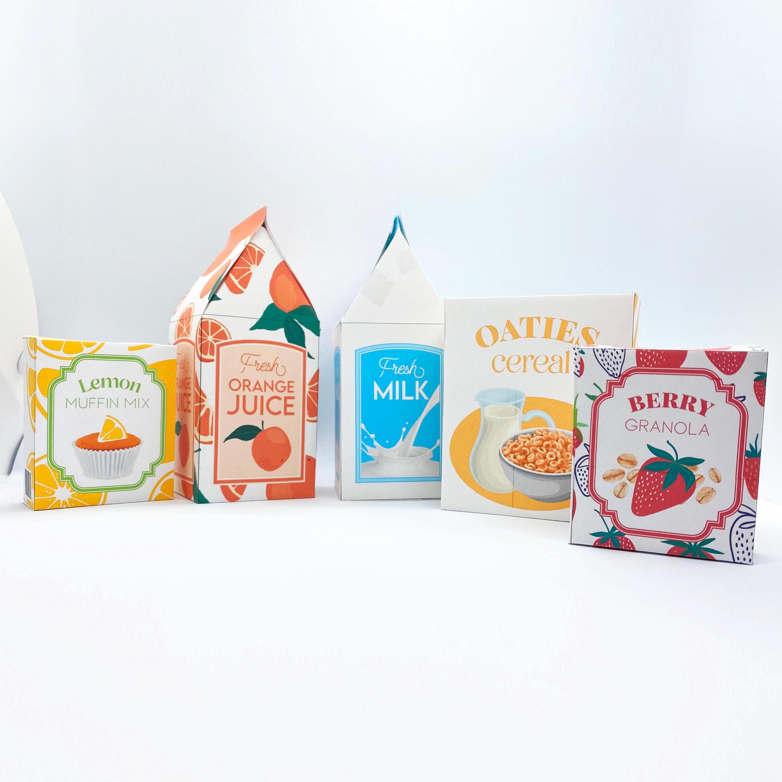 Printable Breakfast Food Play Set, DIY Paper Toys, Imaginative Kitchen ...