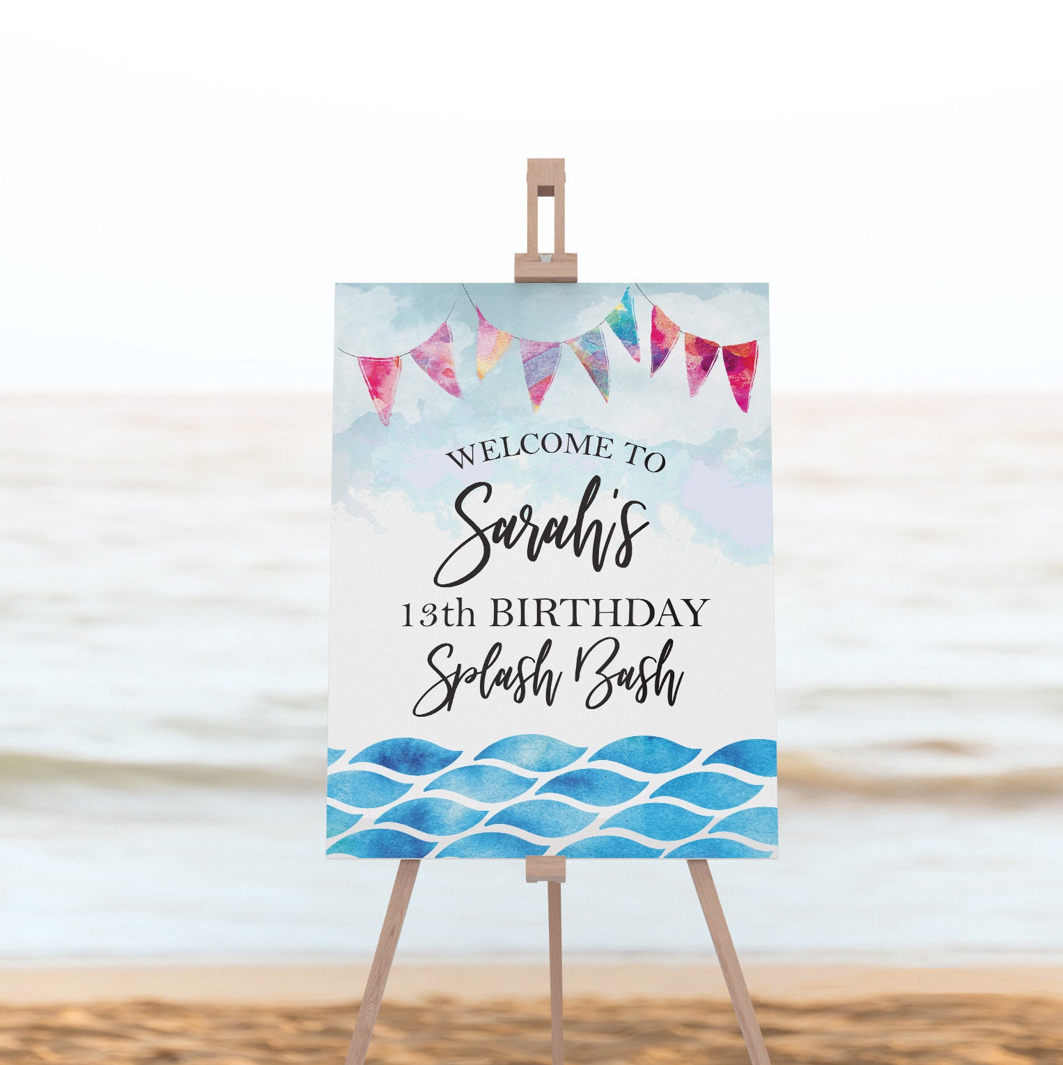 Splish Splash Party Invitation Template Pool or Beach Event | Etsy