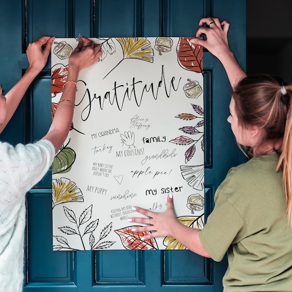 I Am Thankful for Poster - Etsy