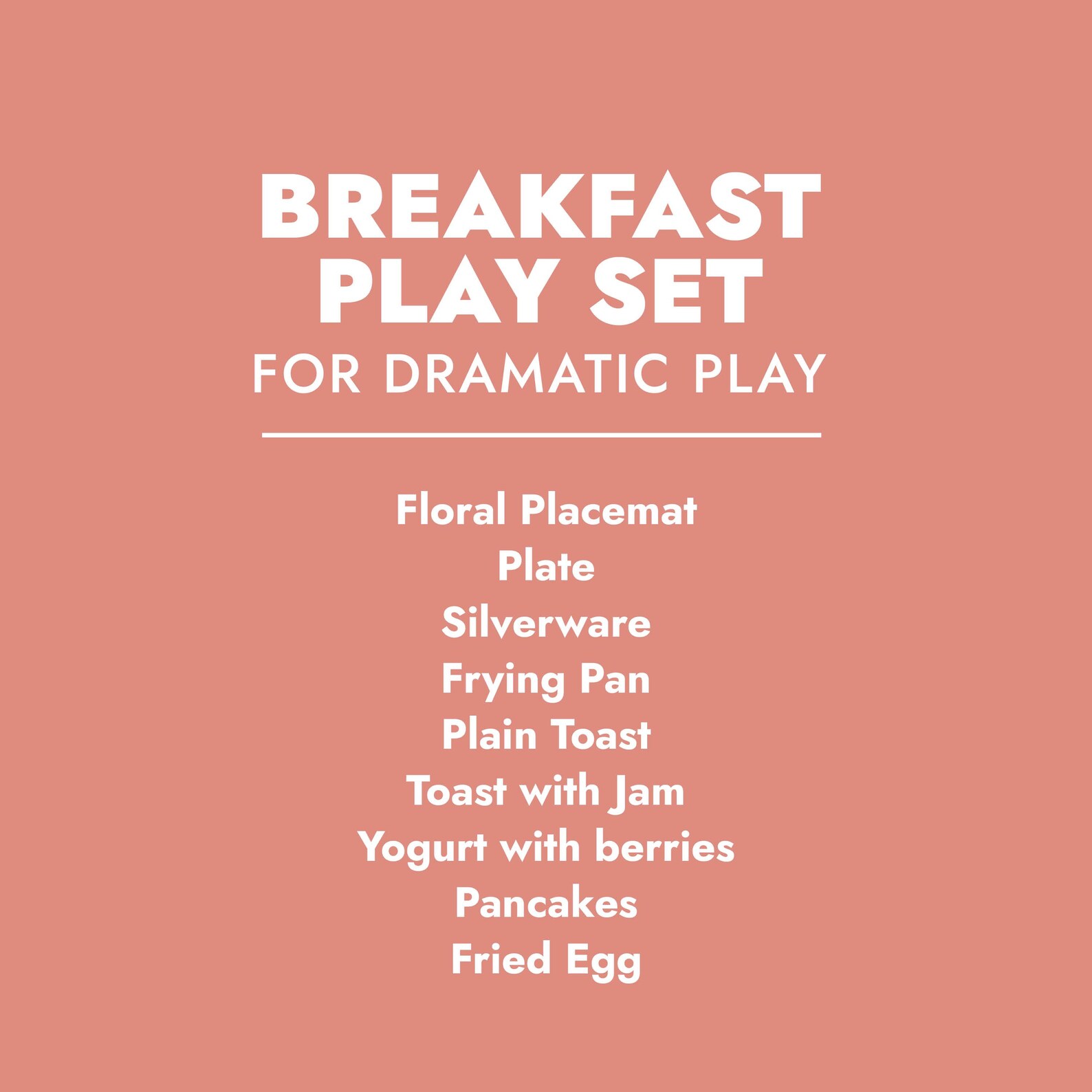 Breakfast Food Set, Printable Dramatic Play, Preschool Kitchen, Food ...