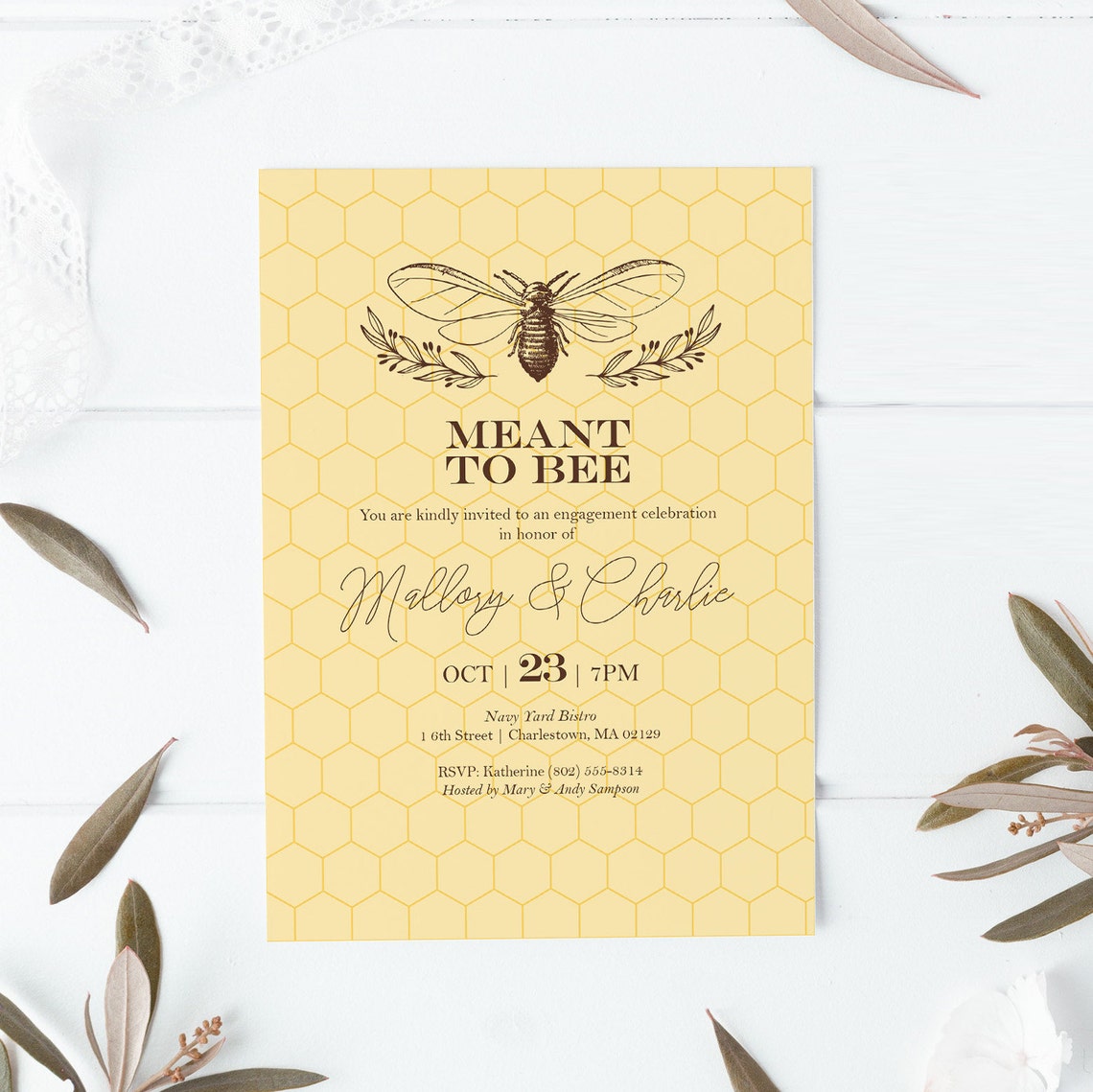 Bee Printable Paper Banner Editable Banner Template Bee | Etsy