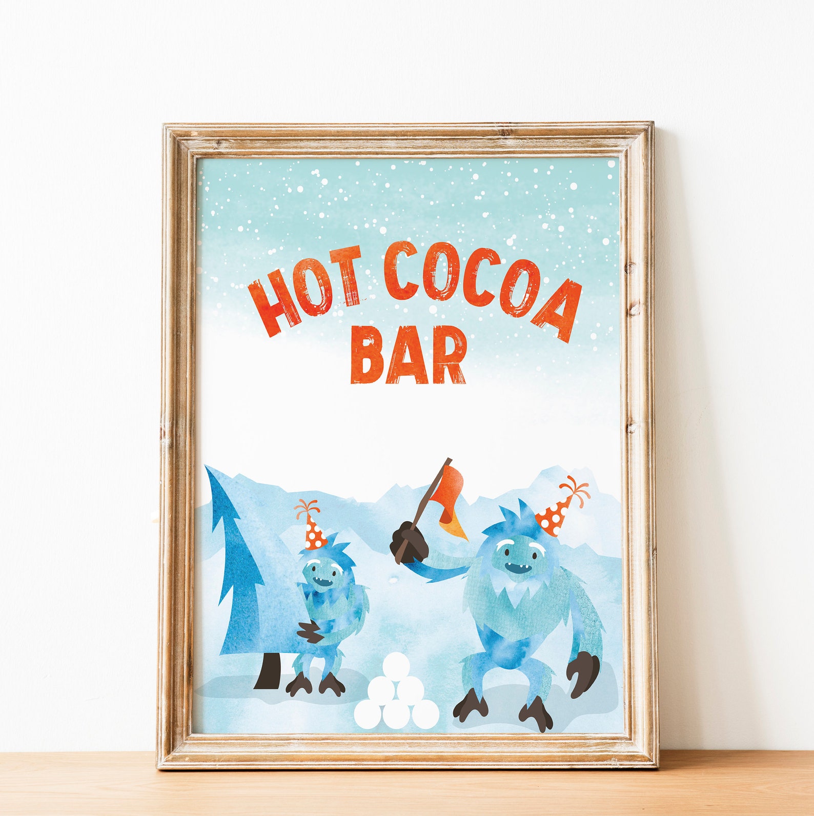 YETI To Party Custom Winter Event Welcome Print Winter | Etsy