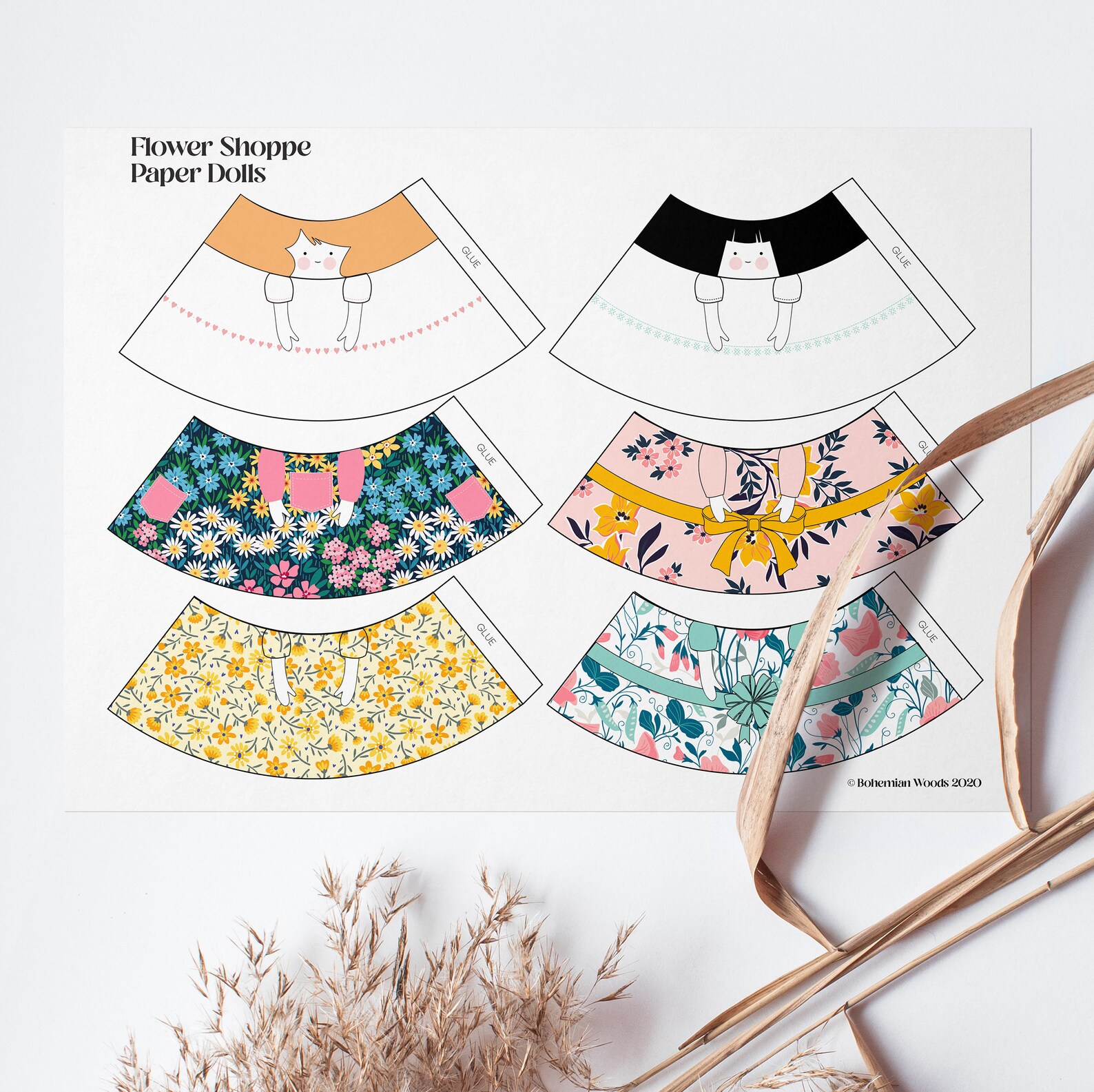 Printable Farm Girl Paper Doll Kit Dolls Dresses Farm | Etsy