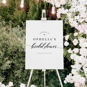 Wedding Welcome Sign, Editable Sign Template, Chic, Elegant, Classic ...