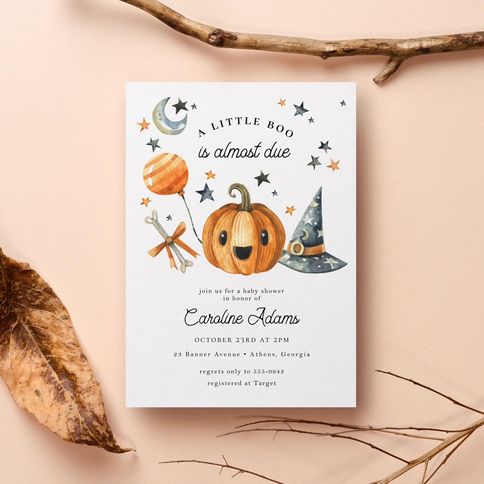 Editable Pumpkin Favor Tags Little Boo Tags Editable - Etsy