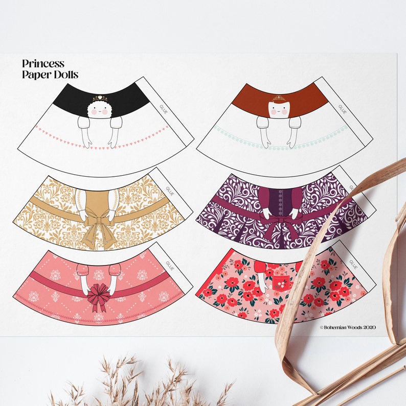 Printable Princess Paper Doll Kit: Palace Backdrop (instant Download ...