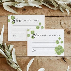 Shamrock Date Night Sign and Cards, Lucky in Love Bridal Shower, Irish ...