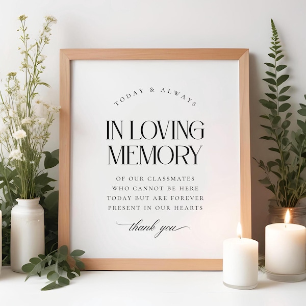 Reunion Memorial Table - Etsy